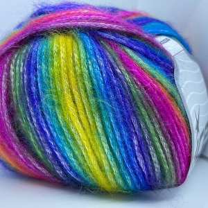 Picasso Rainbow II - Ice Yarns 64627 Blue Purple Green Yellow Orange ...