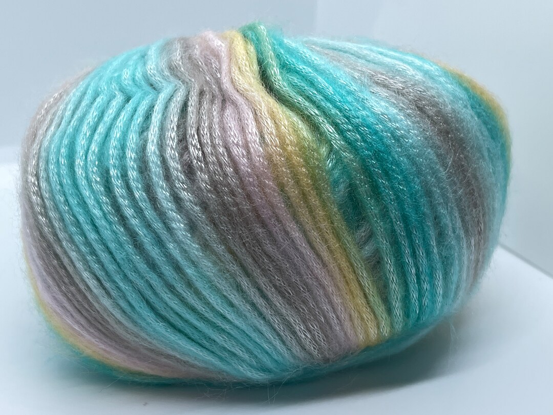 Beach Day Mint Aqua Tan Shell Yellow Picasso Yarn 78641 Ice Yarns Self ...