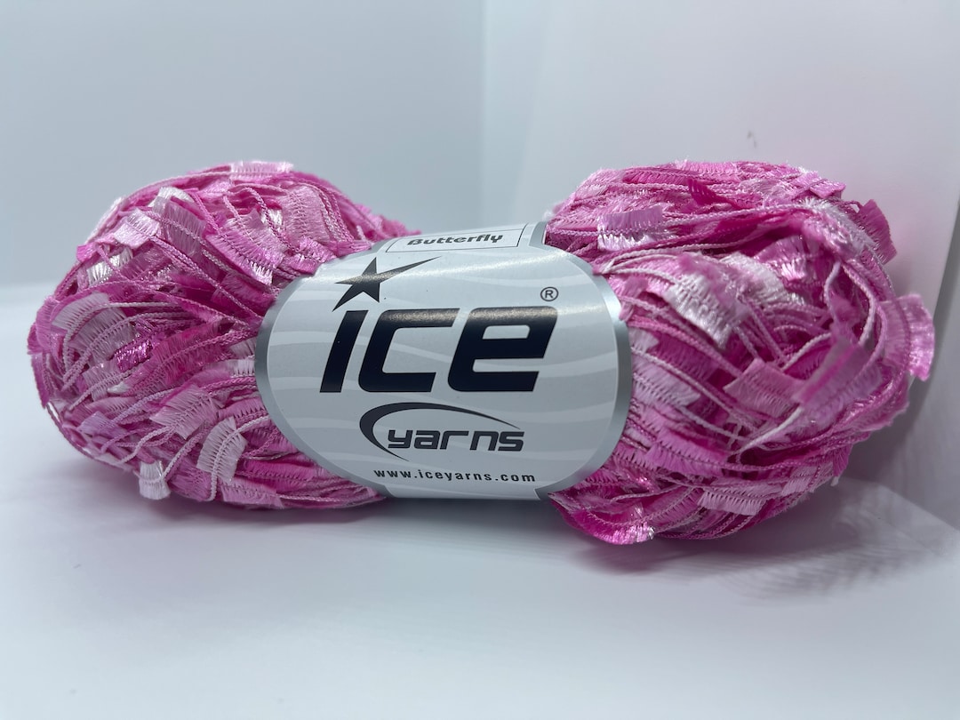 Pink Shades Butterfly Ribbon Yarn 41738 Ice Yarns - Pinks & Pinkish ...