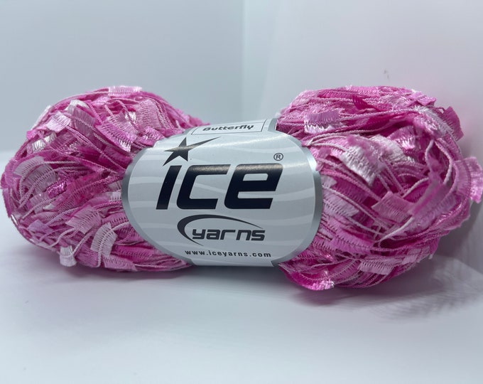 Pink Shades Butterfly Ribbon Yarn 41738 Ice Yarns - Pinks & Pinkish ...