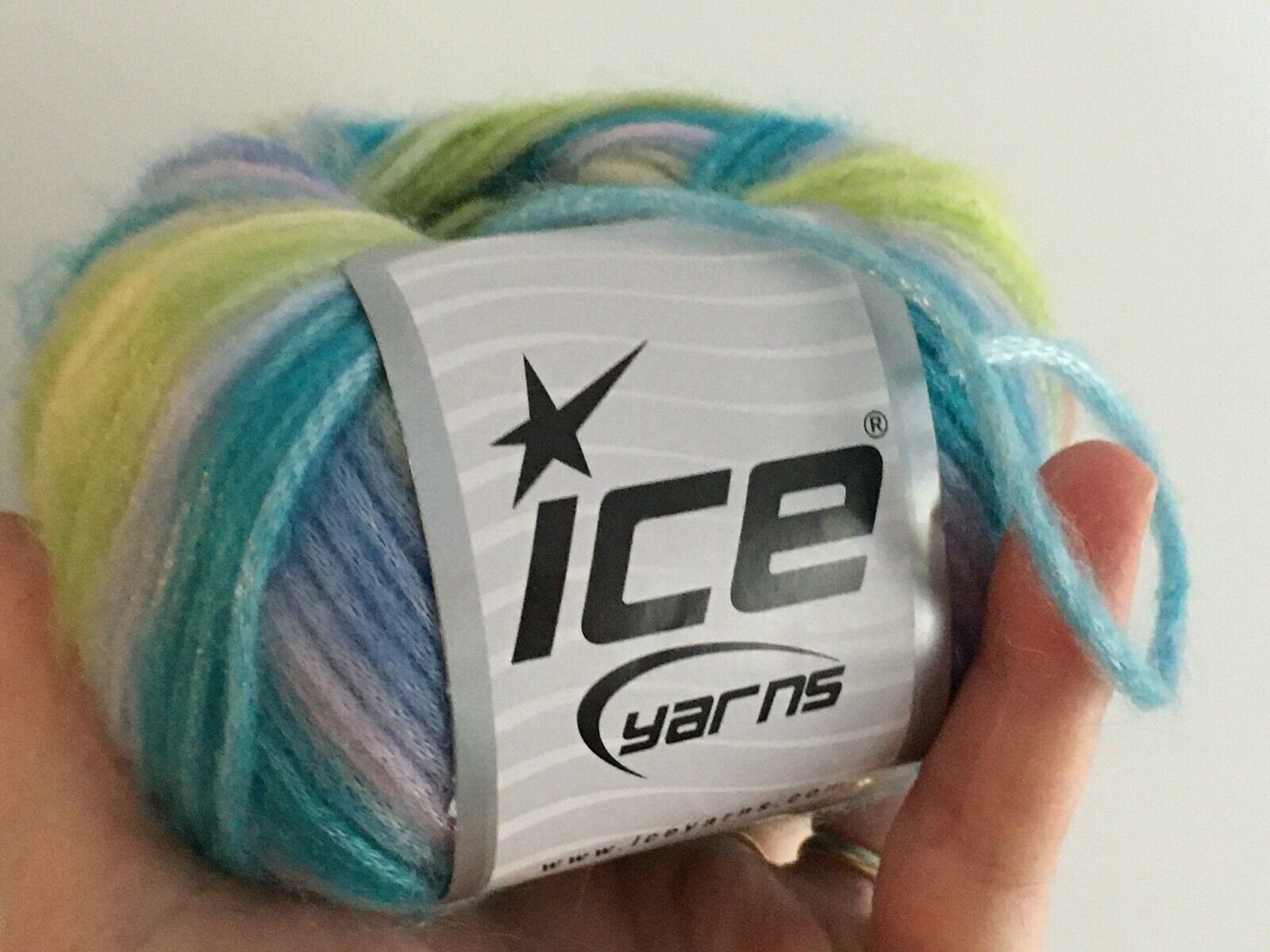 Turquoise Bluelilac Pink Light Green Yellow Picasso Ice Yarns 65917 ...