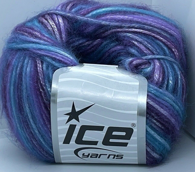 Blues Lilac Grape Purple Picasso Ice Yarns 64623 Self-striping - Etsy