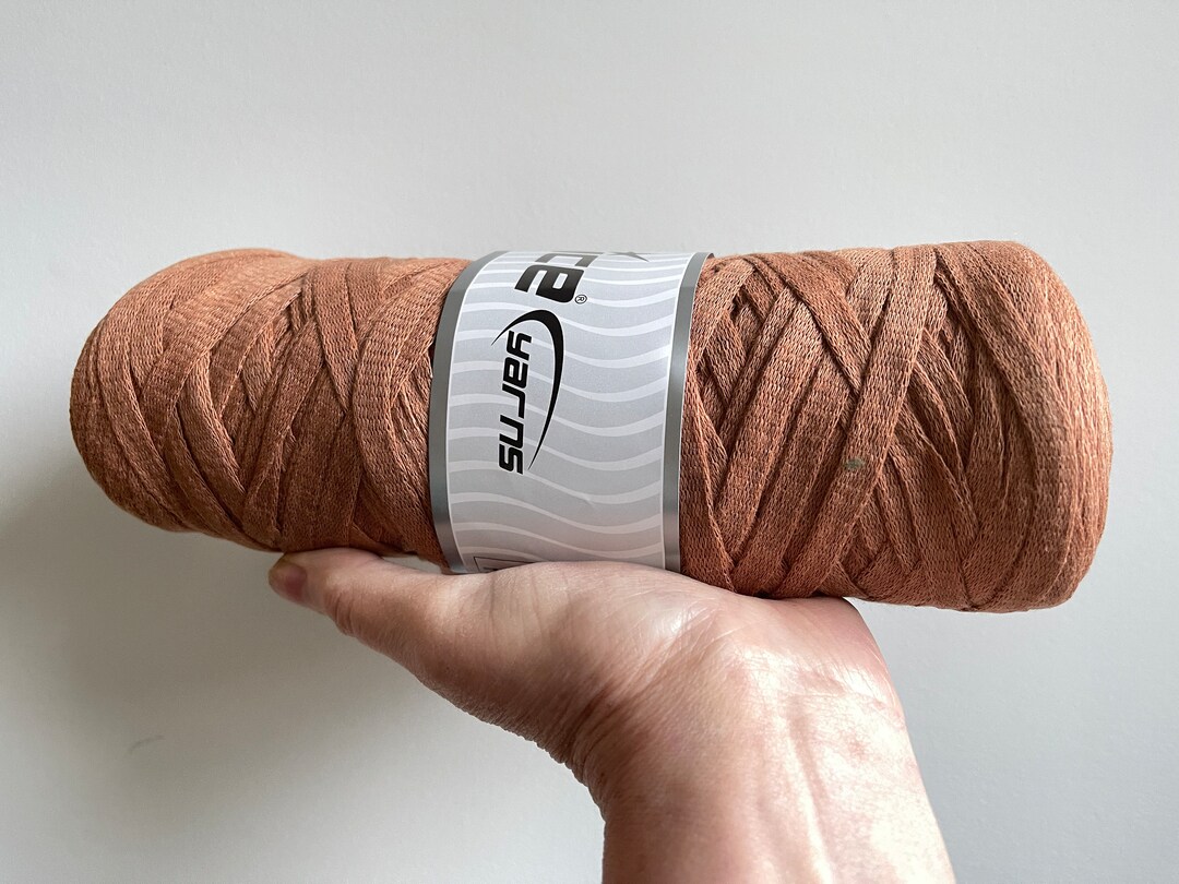 Sorrel (light Brown) Eco-friendly Jumbo Cotton Ribbon Yarn 60124 Ice ...
