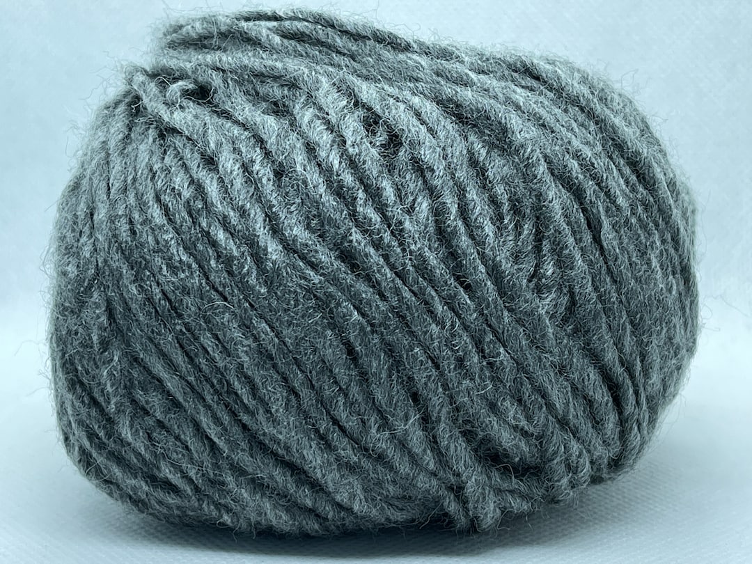 Grey Melange Wool Cord Bulky 54030 Ice Wool Acrylic Blend Yarn 50 Grams ...