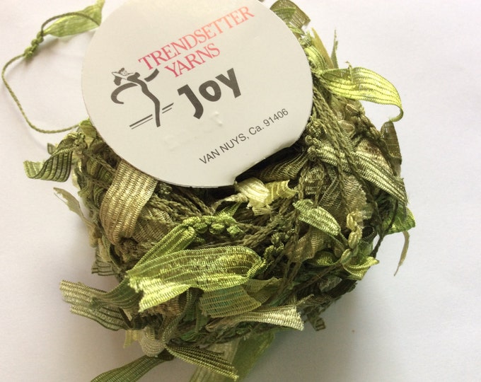 Trendsetter Joy #1342 - Green Goblin - Yarn With Ribbon Flags of Spring ...