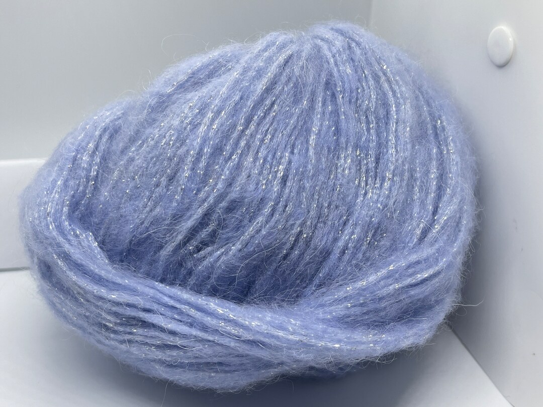 Periwinkle Silver Charm 80538 Ice Yarns DK Weight Metallic Sparkle ...