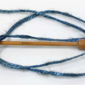 Rock Star Blue Metallic Sheen, Black, Soft Nylon, Merino Wool, Acrylic ...