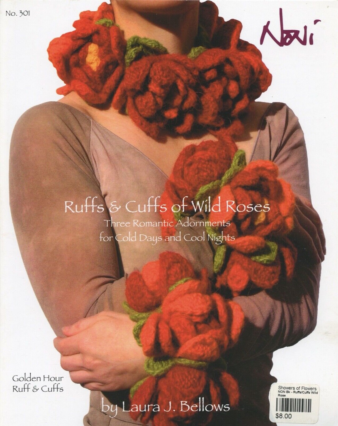 Noni Knitting Pattern 301 Ruffs & Cuffs of Wild Roses - Three Romantic Adornments - 3 Sets ...