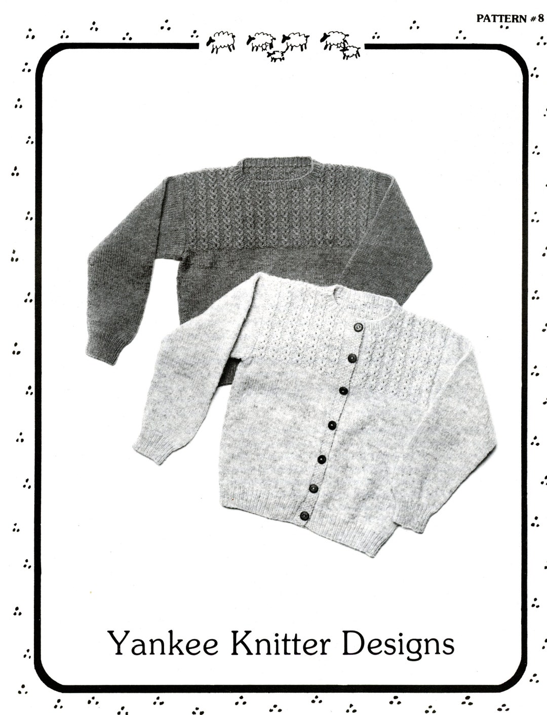 Yankee Knitter Designs Knitting Pattern #8 Mock Cable Pullover ...