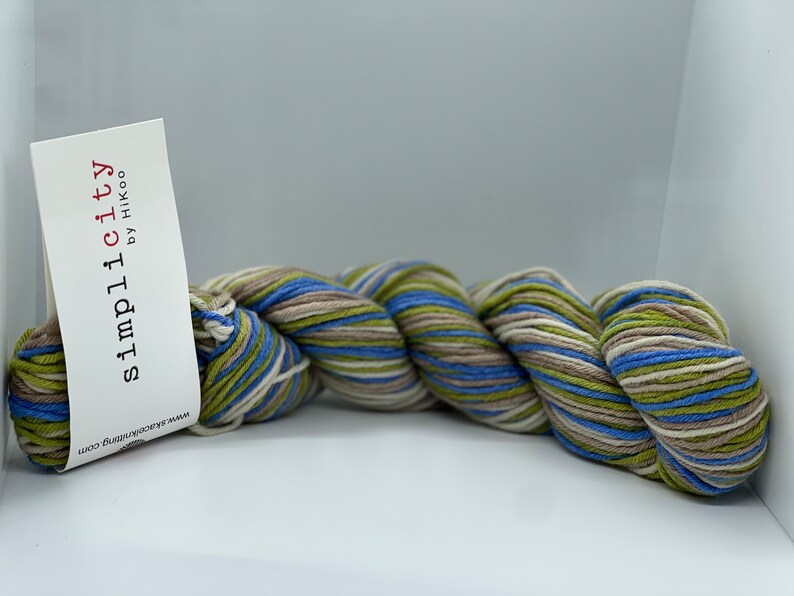 Hikoo Simplicity Multi #505 Surf N Turf - Tan Cream Green Blue - Self ...