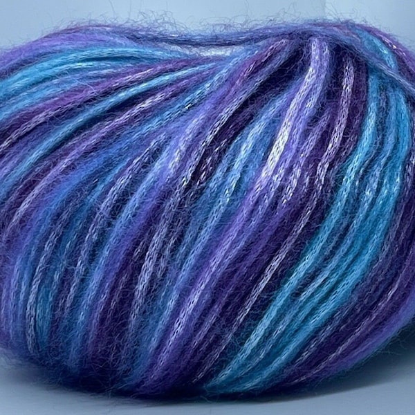 Purple and Blue Yarn - Etsy