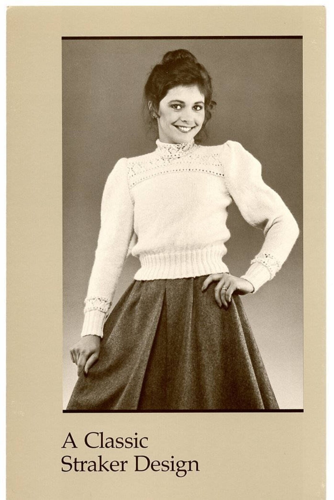 A Classic Straker Design Knitting Pattern #861 - Sibyl - High-neck ...