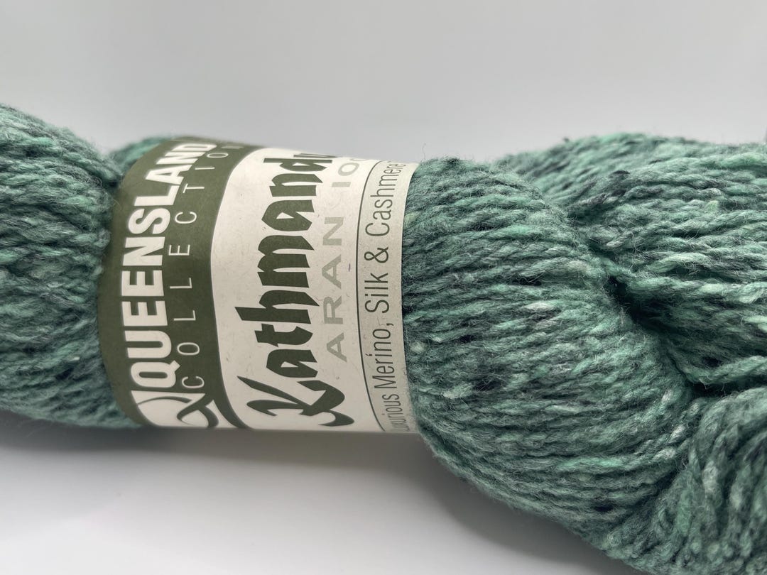 Queensland Kathmandu Aran 100 Merino Silk Cashmere Tweed Yarn #46 ...