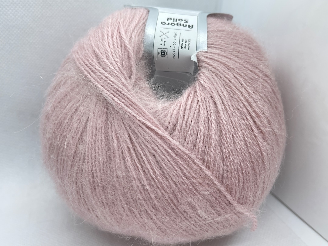 Light Pink Angora Solid #77583 Ice Yarns Fine Weight Acrylic Angora ...