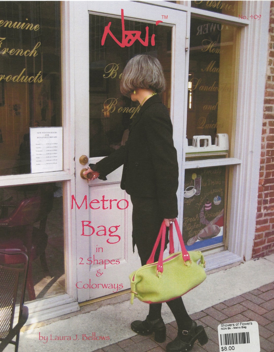 Noni Knitting Pattern #409 Metro Bag in 2 Shapes & Colorways - Square ...