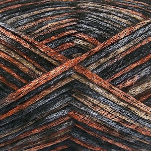 Glam Universe #64596 Copper, Brown, Black Shiny Fuzzy Wool Nylon Blend ...