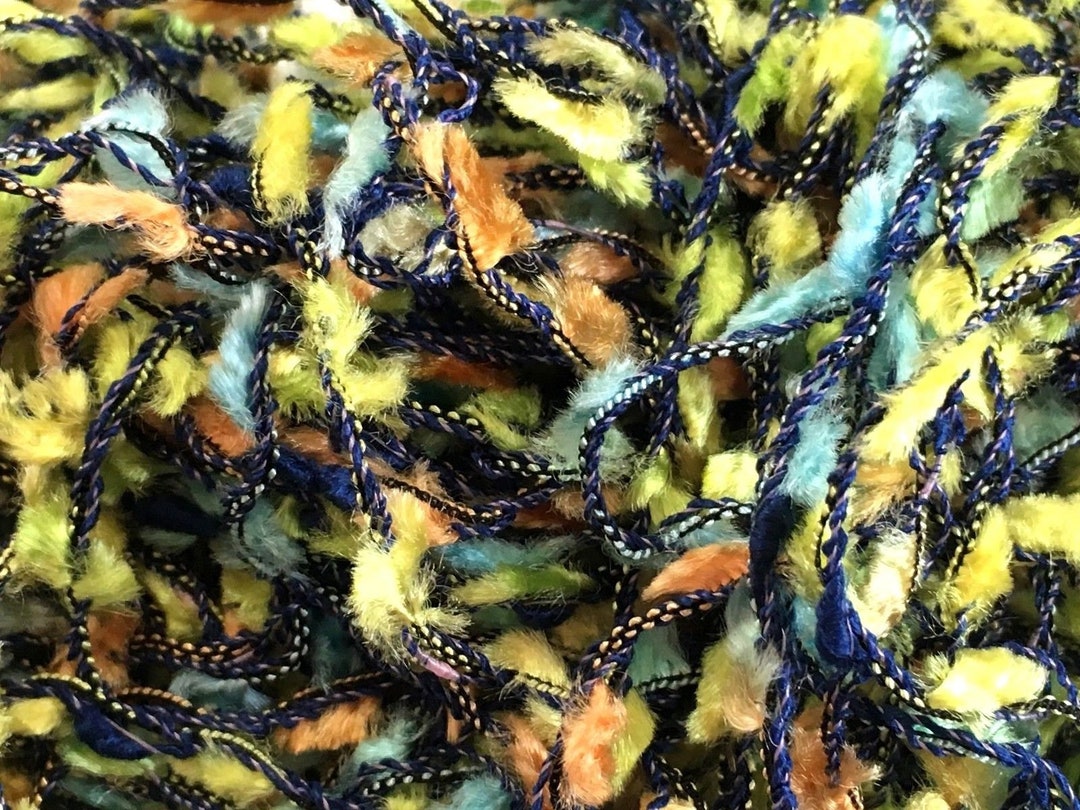 Dark Horse Yarns Flag #403 Pastel Blue Green Orange Black Mini Flag 20 ...