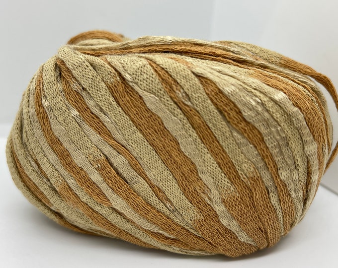 Trendsetter Joy #1338 Rusty Bucket - Yarn With Ribbon Flags of Peach ...