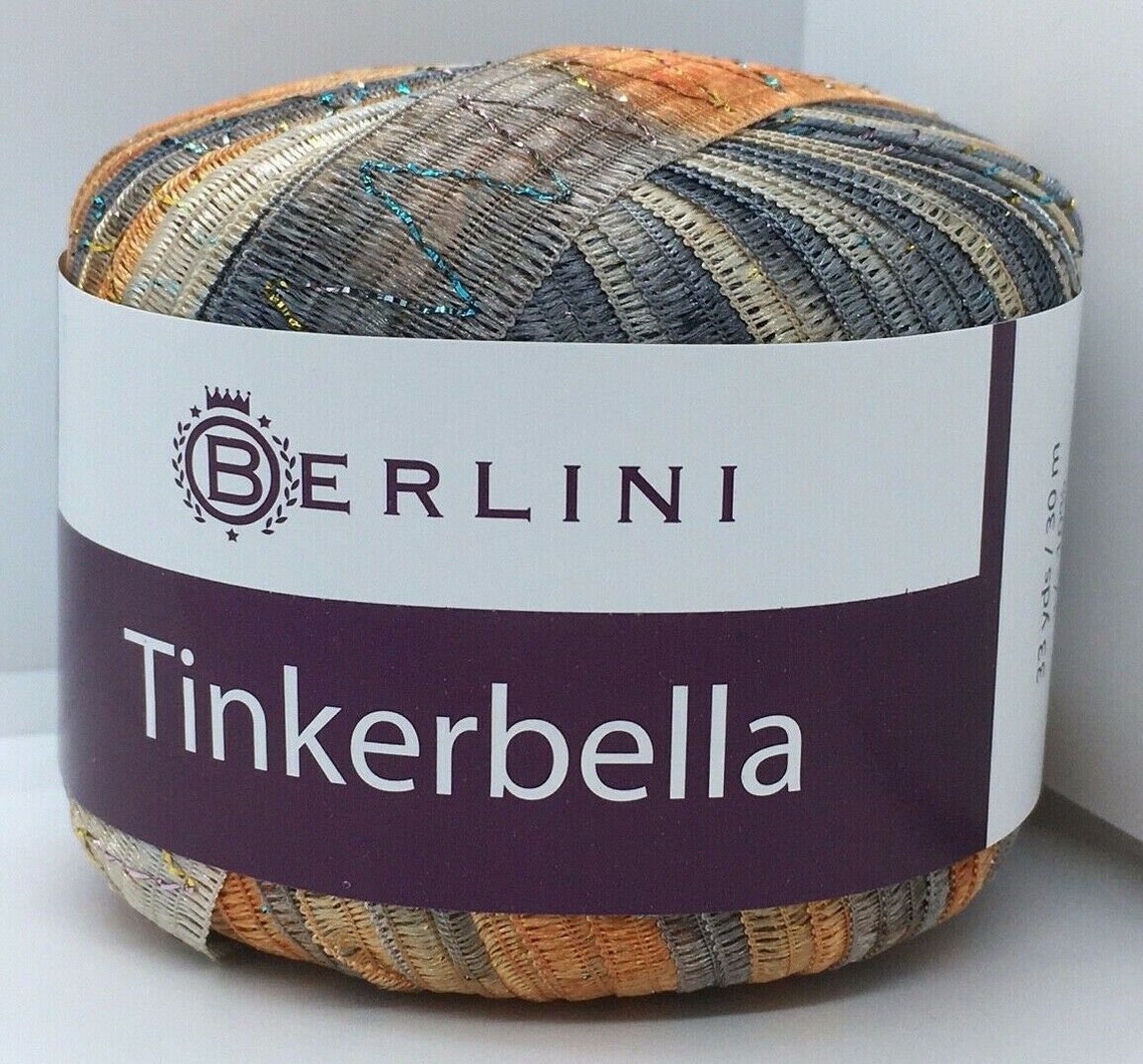 Tinkerbella Berlini Wide Ribbon Yarn 12 Tiger's Eye - Etsy