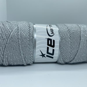 Gray Silver Sale Metallic Yarn 71814 Ice Yarns Metallic Accent Worsted ...