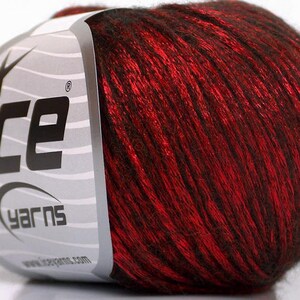 Rock Star Red Metallic Sheen on Black Soft Nylon Merino - Etsy