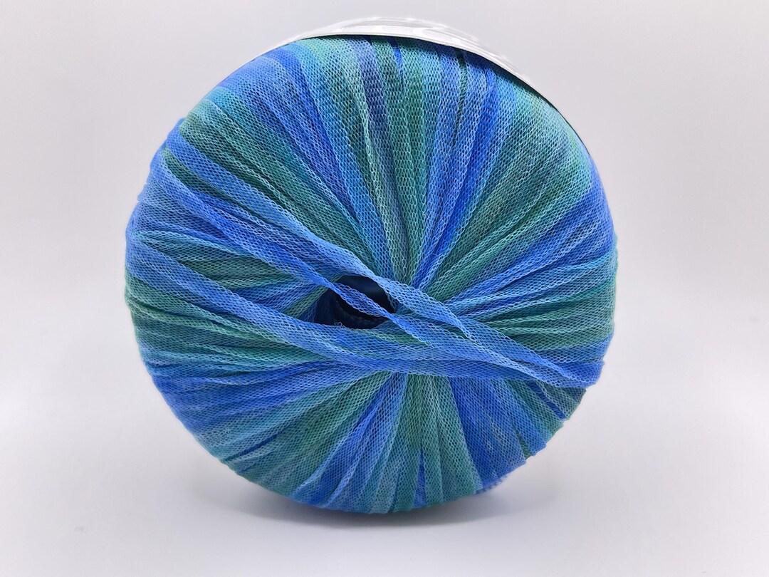 Blues, Greens Aria Fresca Sheer Net Ribbon Yarn 78058 Ice Yarns Nylon ...