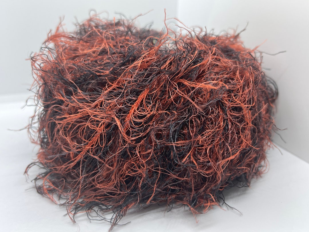 Copper Black Long Eyelash Yarn - Kertzer SRK Collection Multi Fizz #904 ...