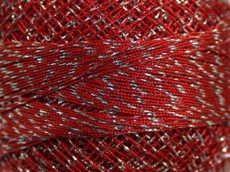 Red Silver Metallic Braid Thread Cross Stitch 20 Gram 207 - Etsy