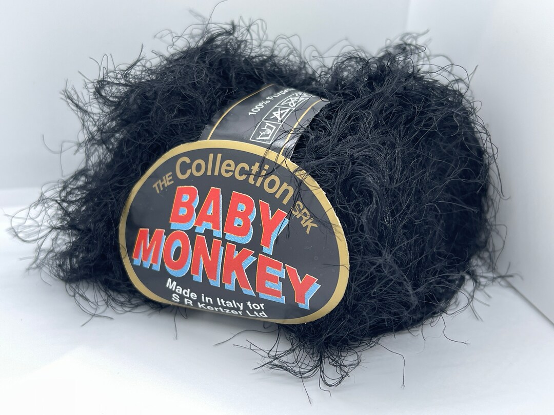 Black Long Eyelash Yarn Kertzer SRK Baby Money 12 50gr - Etsy