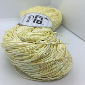 Lemon Meringue Yellow Metallic Hand Painted Cotton Yarn Ice 67050 ...