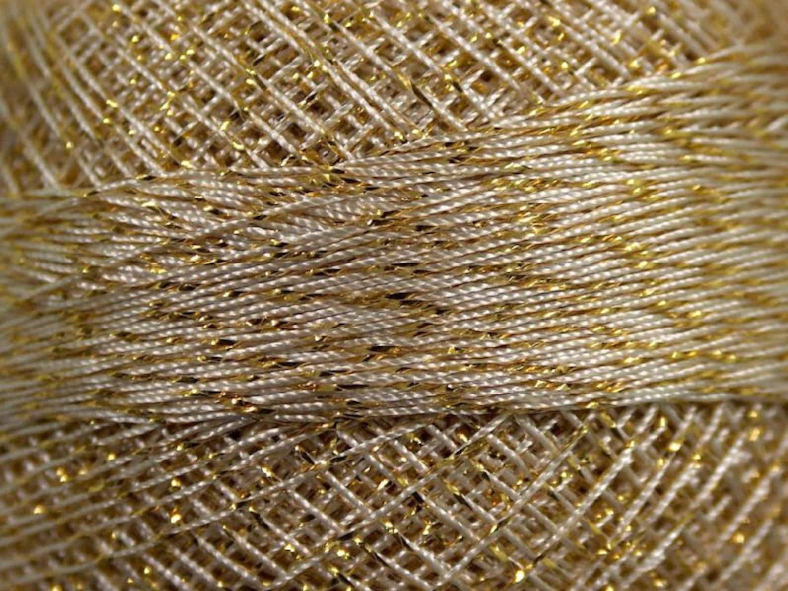 Cream Gold Metallic Braid Thread Cross Stitch 20 Gram 207 - Etsy