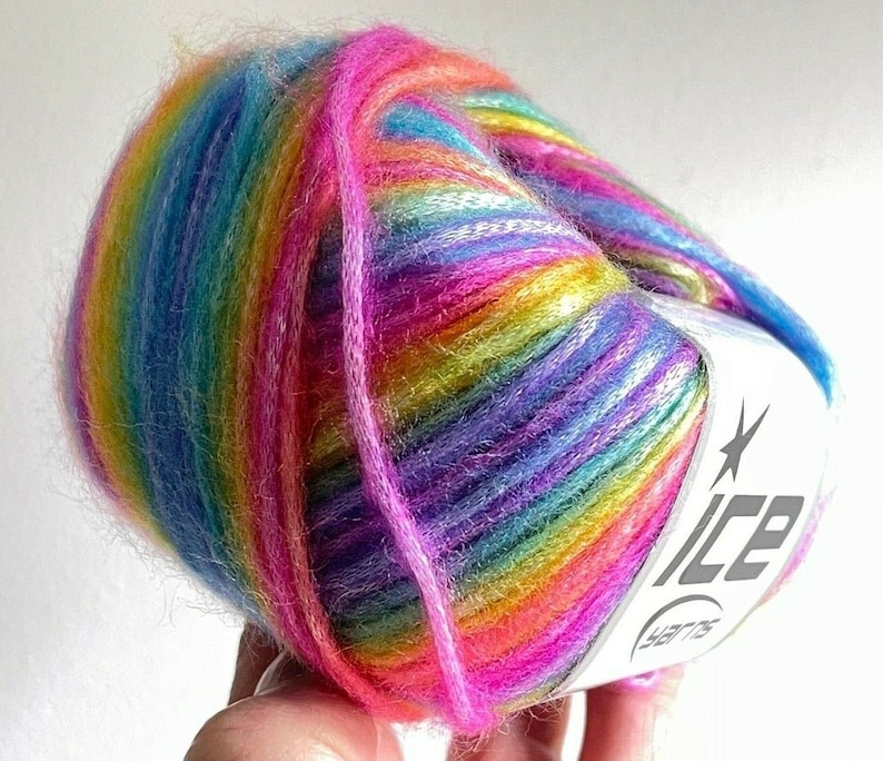 Picasso Rainbow Ice Yarns 64626 Blue Purple Green Yellow - Etsy