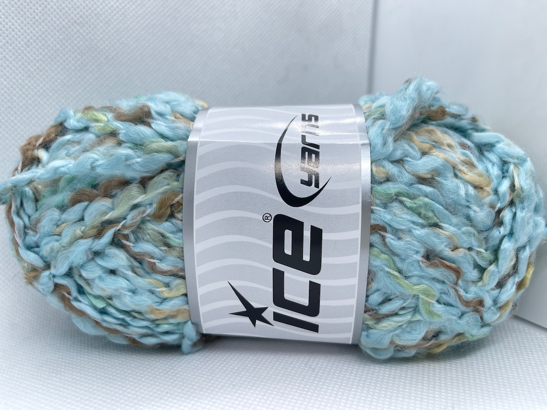 Lake Shore Bulky Yarn 77732 Ice Yarns Blues Greens Tan Yellow Sale ...