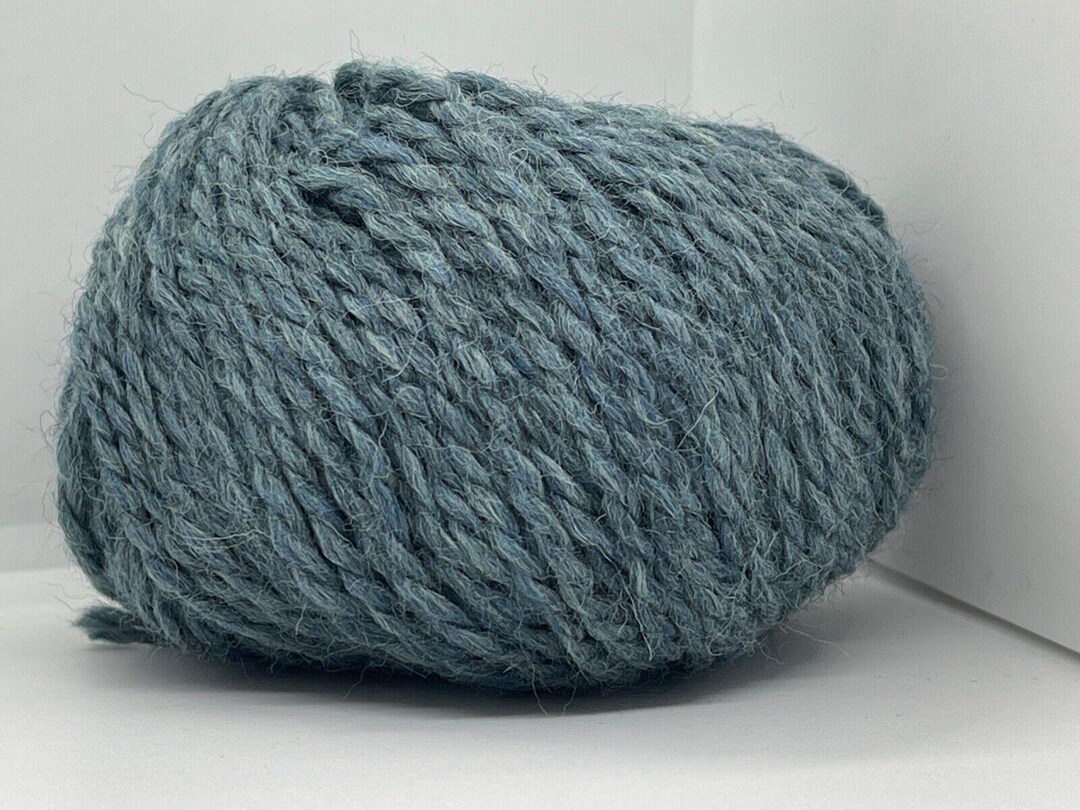 Slate Blue-grey Royal Wool 82393 Ice Yarns Wool Nylon Blend Worsted ...