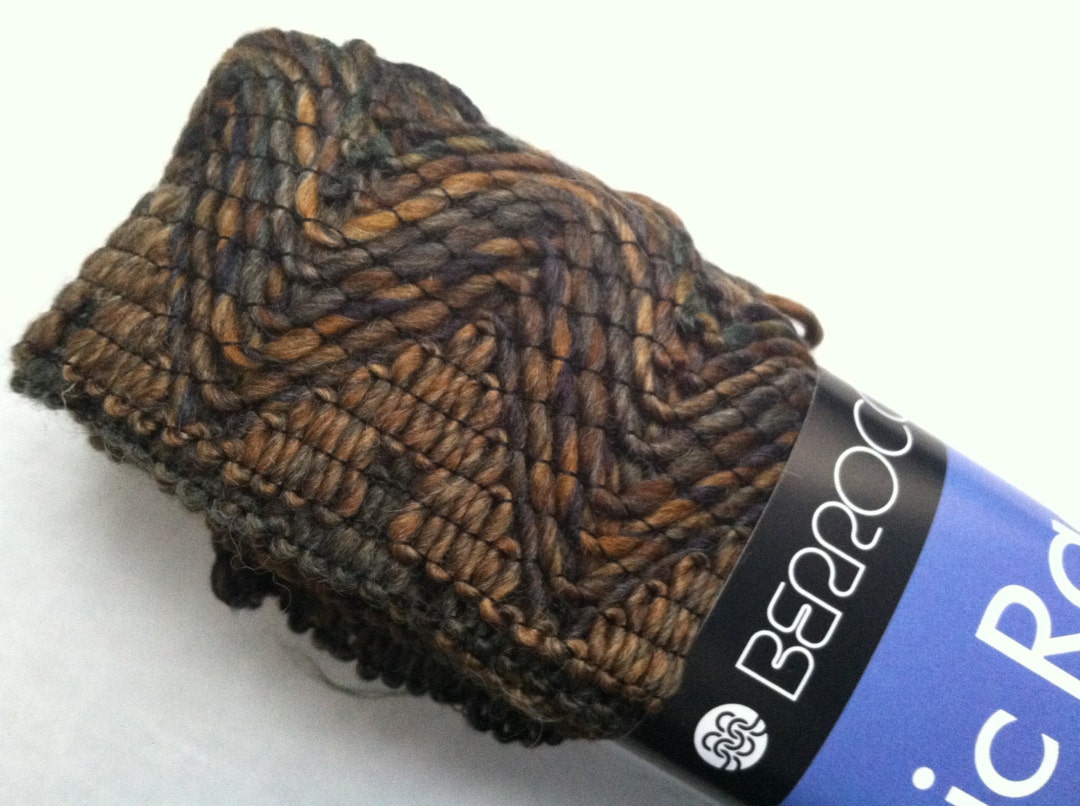 Berroco Ric Rac Long Print 1175 Olive Tree Browns, Greens, Dark Gold ...