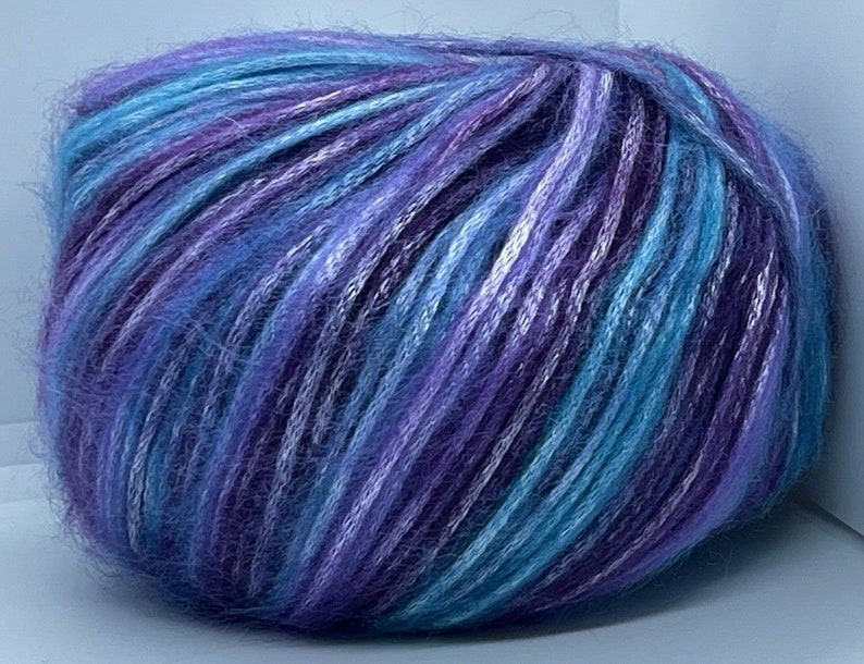Blues Lilac Grape Purple Picasso Ice Yarns 64623 Self-striping - Etsy