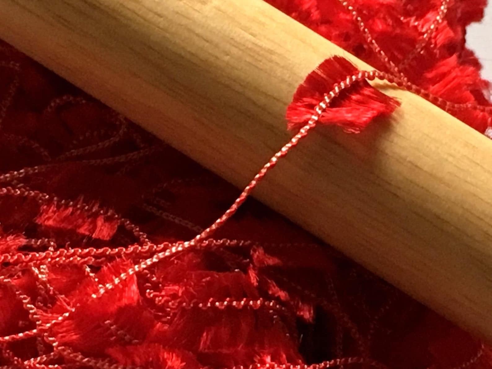 Red Butterfly Yarn - Dark Horse Nubs #132 True Red Flag Ribbon Poly ...