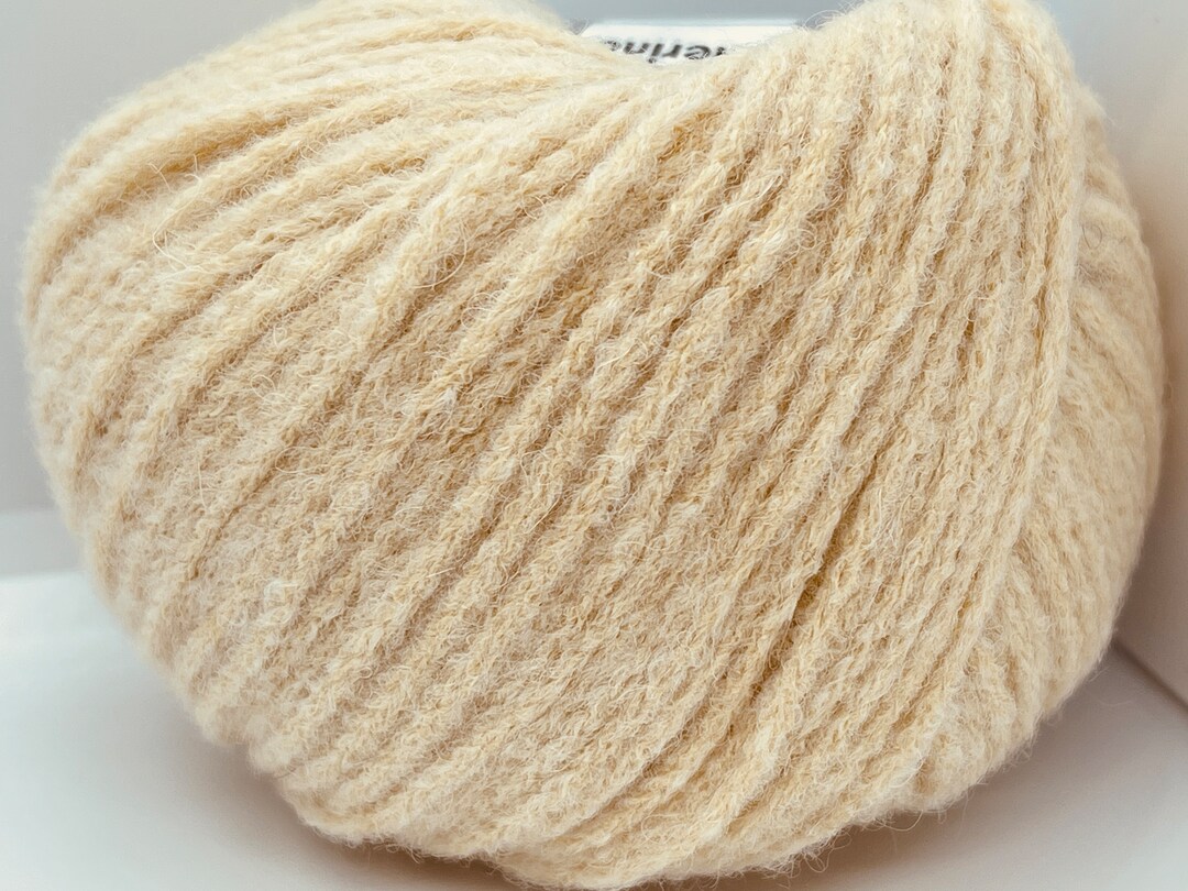 Dark Cream Baby Alpaca Merino Yarn 69130 Ice Yarns Worsted 50 Grams (1. ...
