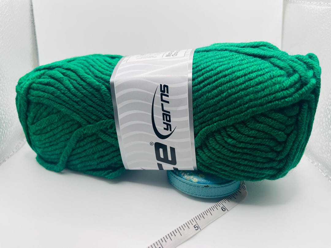 Merino Chunky Green 65949 Ice Merino Wool & Acrylic Yarn Bulky 100gr ...