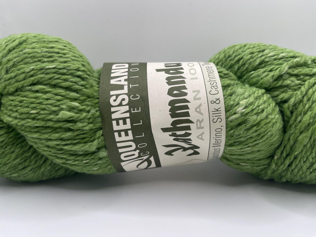 Queensland Kathmandu Aran 100 Merino Silk Cashmere Tweed Yarn #54 ...