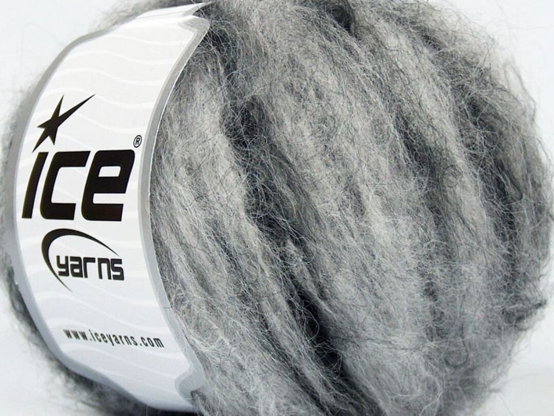 Grey Shades Black Sale Winter Yarn 72104 Ice Yarns Fuzzy Acrylic ...