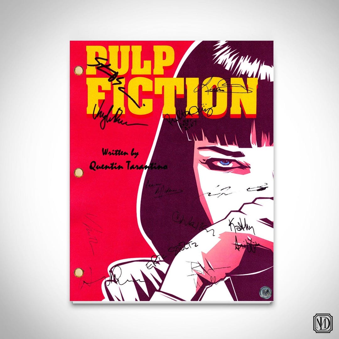 Pulp Fiction (mia Wallace Cover) Script Limited Signature Edition - Etsy