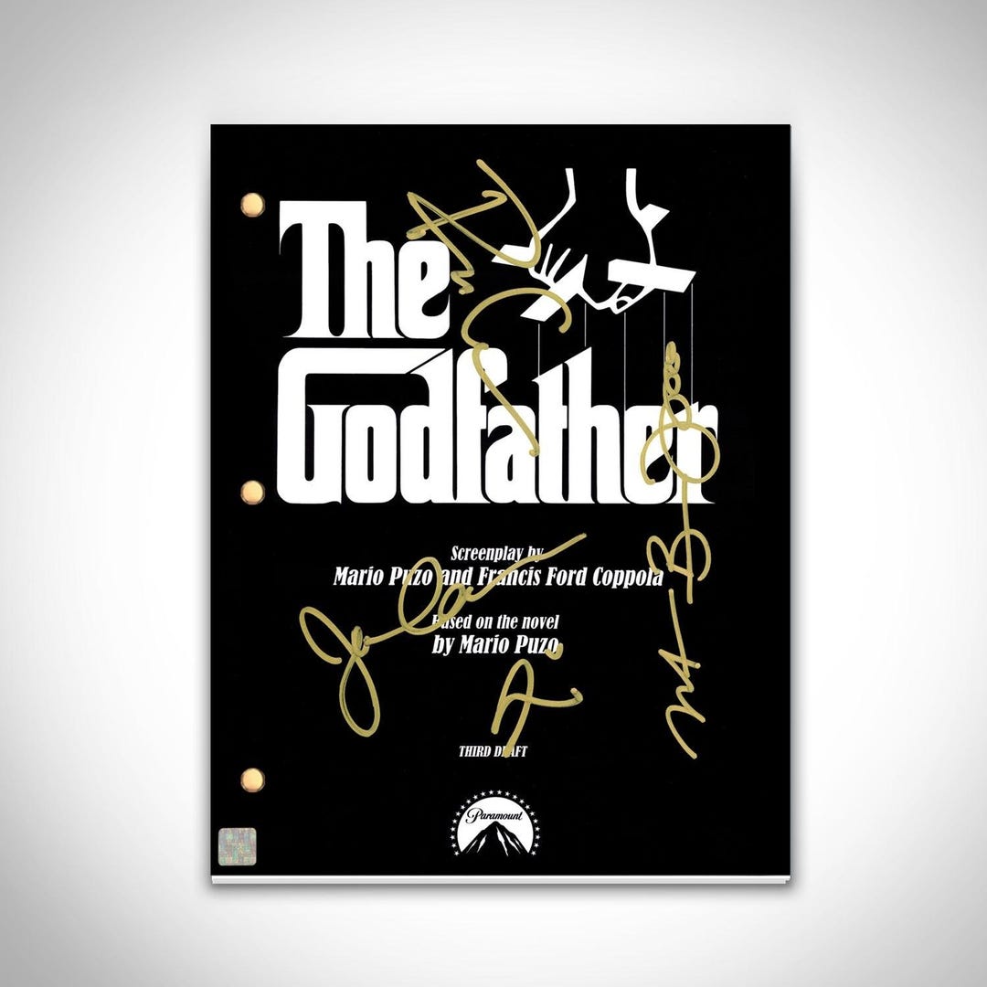 The Godfather Script Limited Signature Edition - Etsy