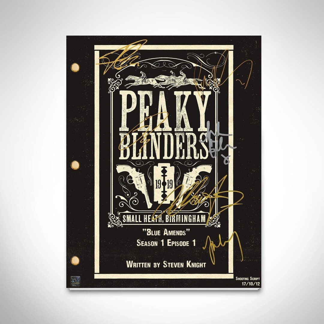 Peaky Blinders Script Limited Signature Edition - Etsy