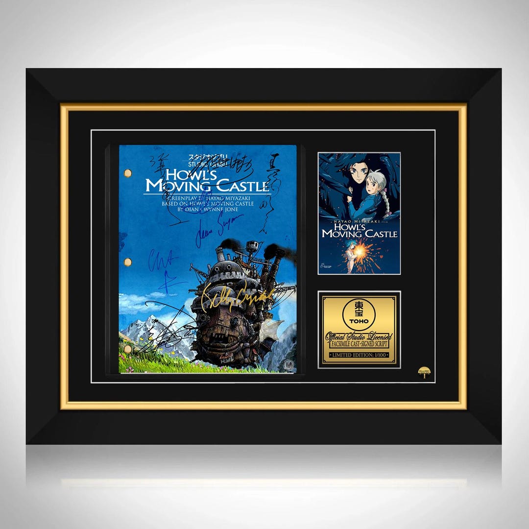 Howl's Moving Castle Transcript Limited Signature Edition Custom Frame ...
