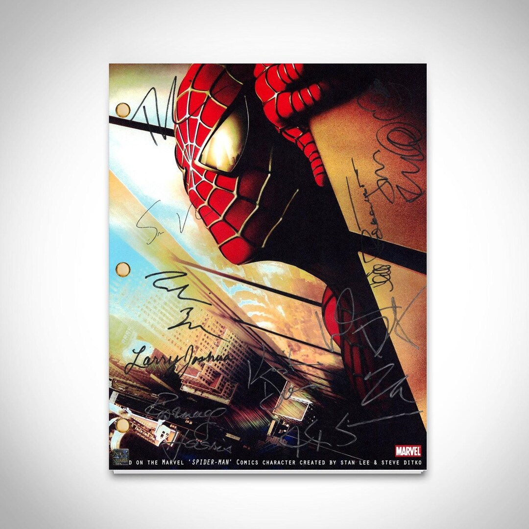 Spider-man Script Limited Signature Edition - Etsy