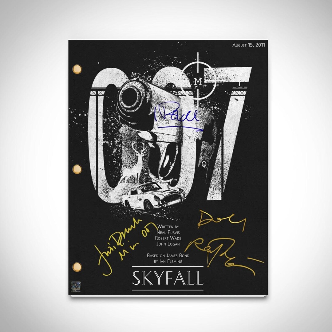 James Bond Skyfall Script Limited Signature Edition - Etsy
