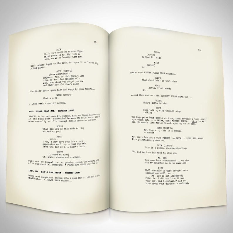 Zootopia Script Limited Signature Edition - Etsy