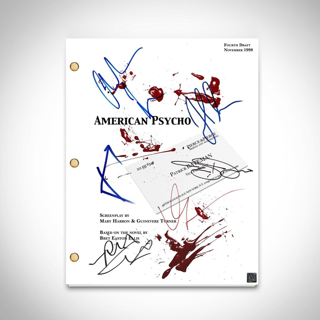 American Psycho Script Limited Signature Edition - Etsy