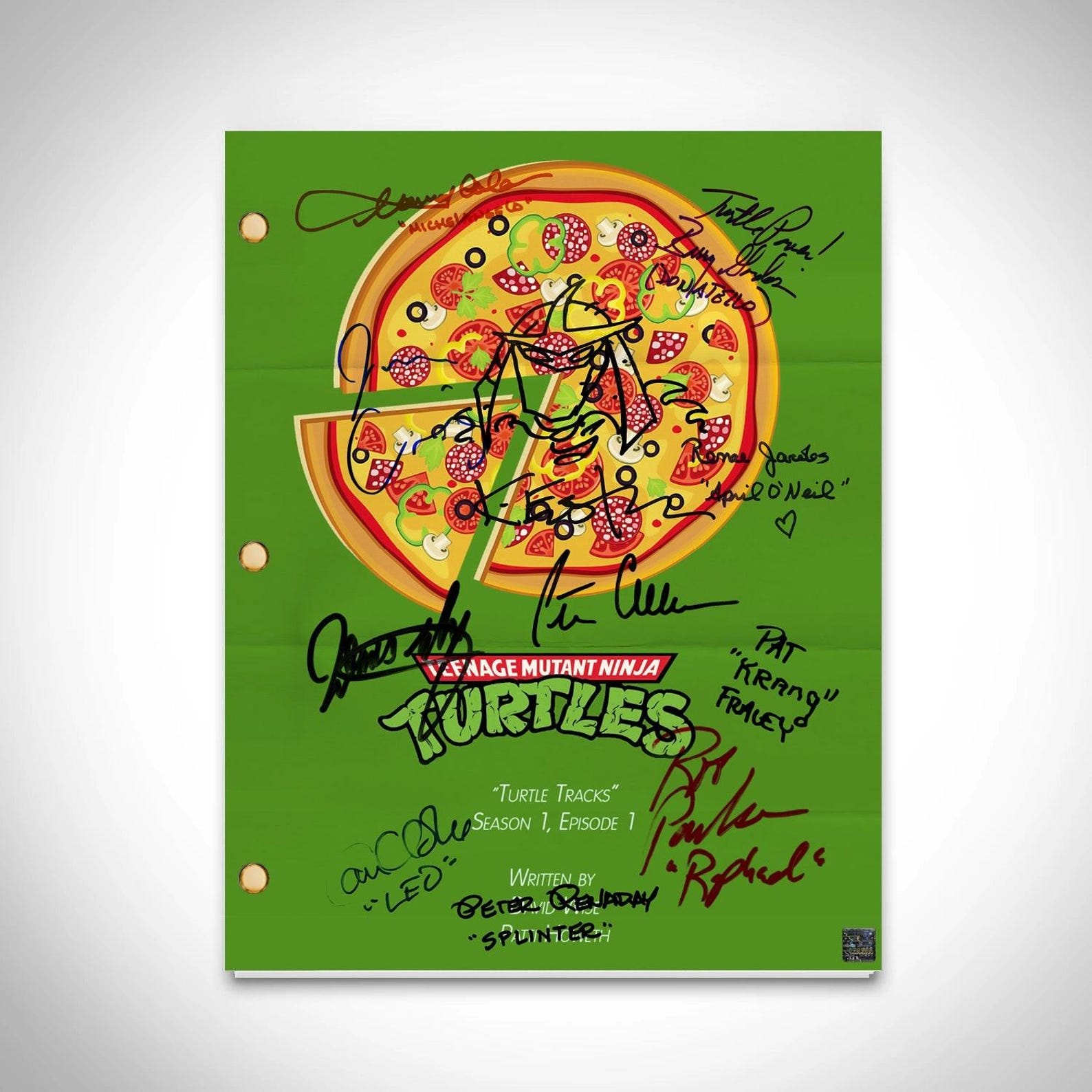 Teenage Mutant Ninja Turtles 1987 Script Limited Signature Edition - Etsy